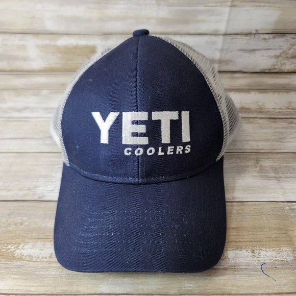 Yeti | Accessories | Yeti Navy And White Mesh Cap | Poshmark